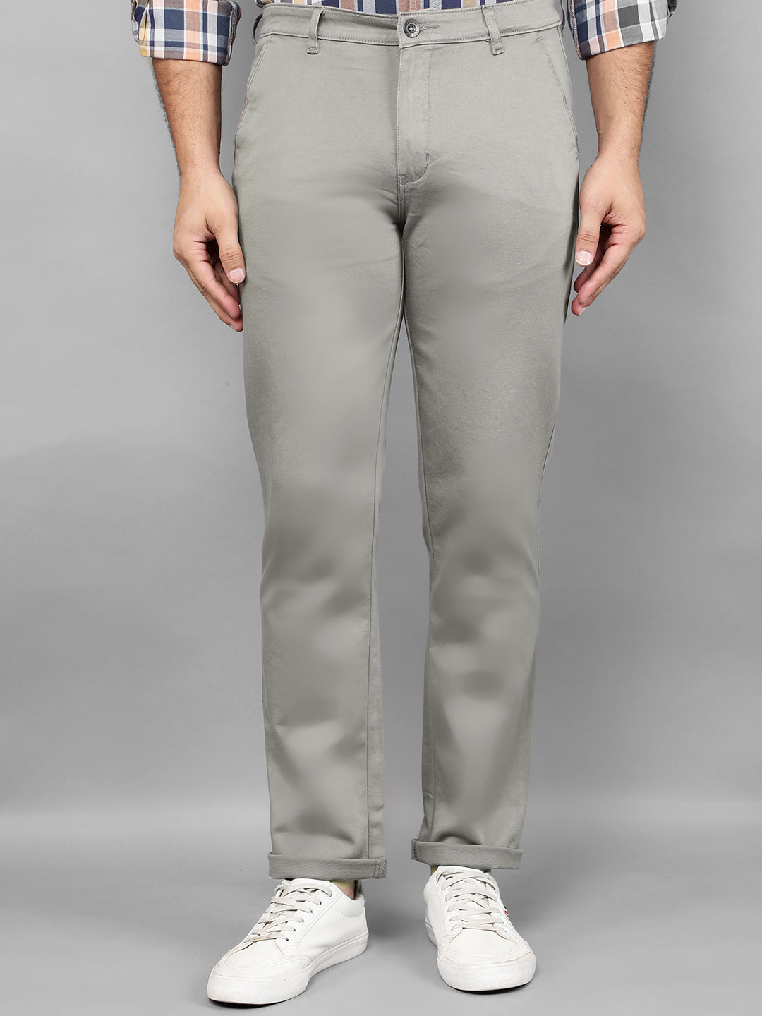 Modern Essentials: Cobb Grey Ultra Fit Casual Trouser | Shop Now ...